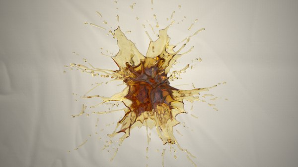 liquid splash 3d model