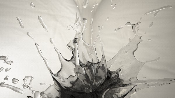 liquid splash 3d model