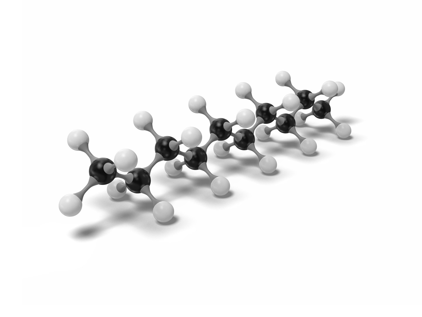 Decane Molecule C10h22 Modeled Model - TurboSquid 1540942
