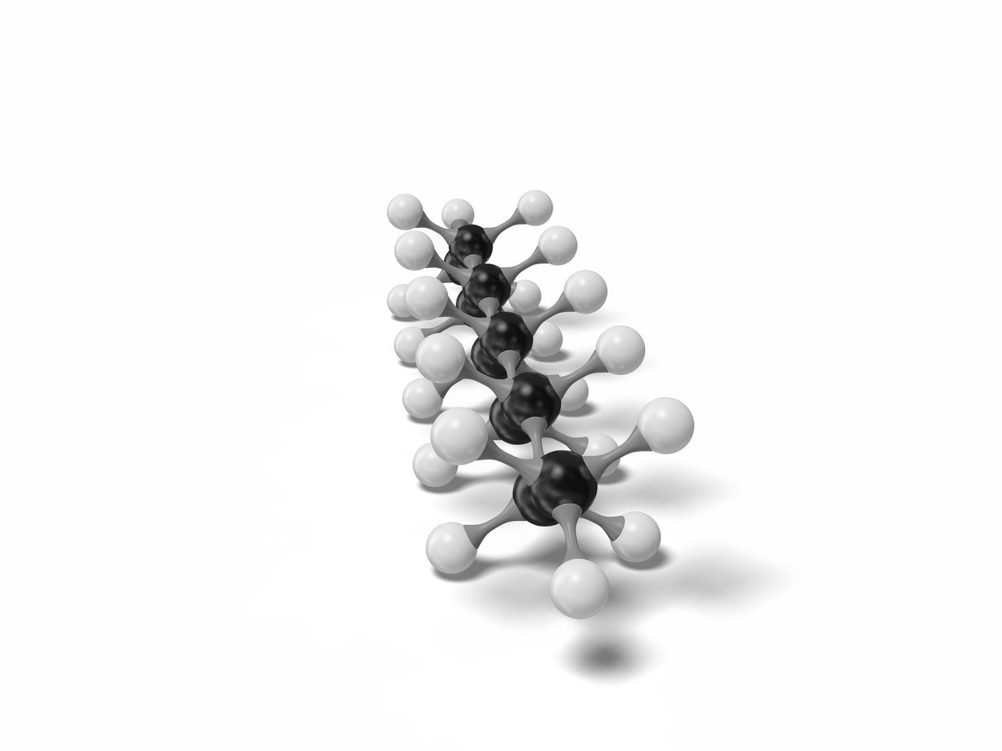 Decane Molecule C10h22 Modeled Model - TurboSquid 1540942