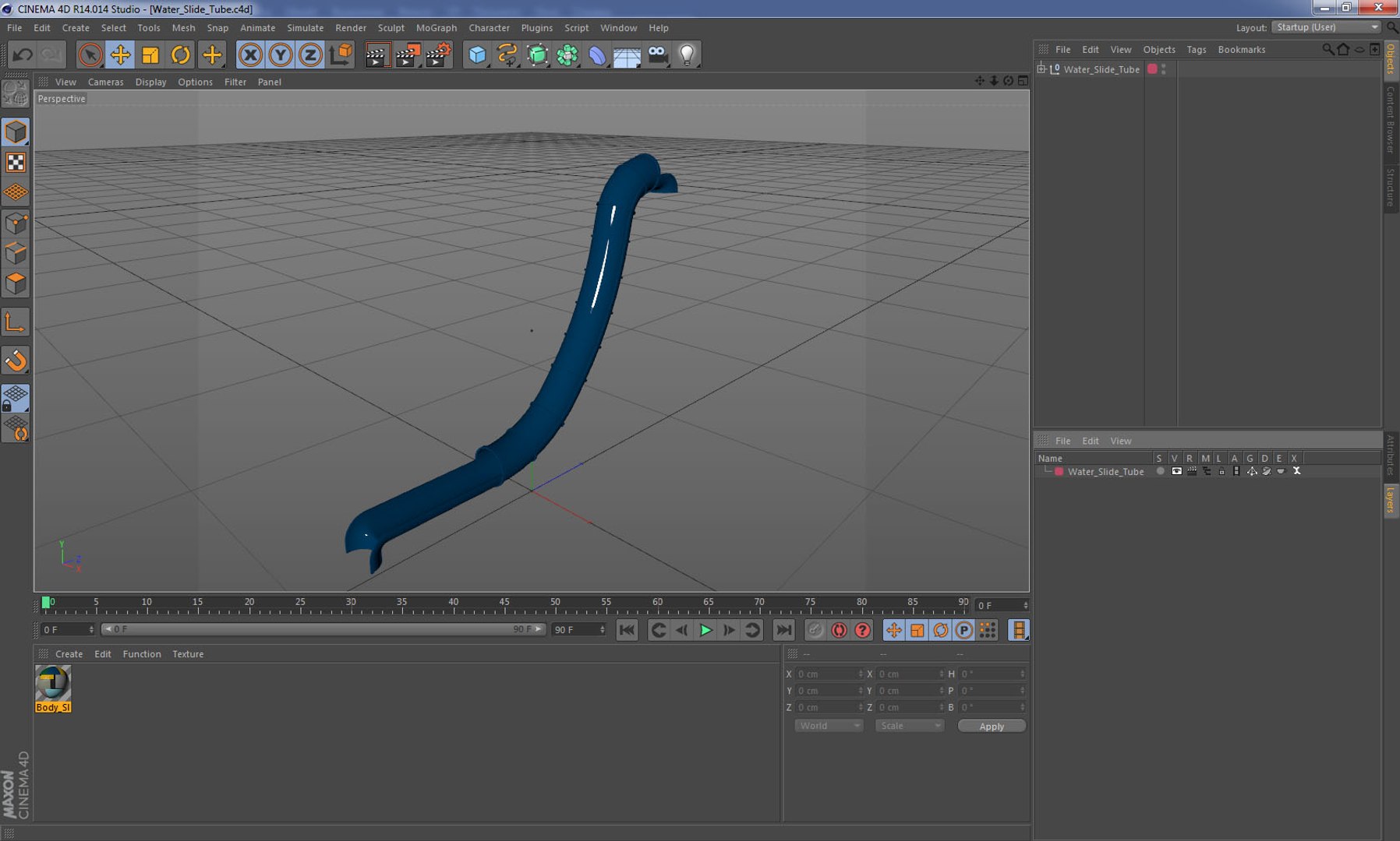Water Slide Tube 3D Model - TurboSquid 1493324