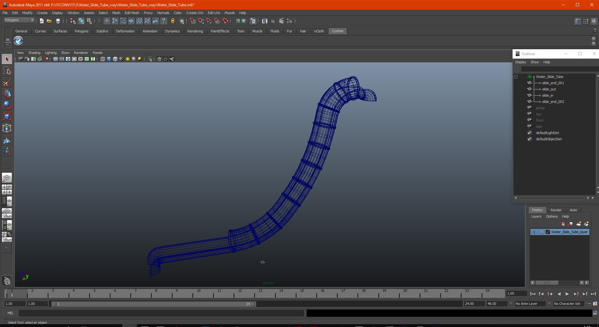 Water Slide Tube 3D Model - TurboSquid 1493324