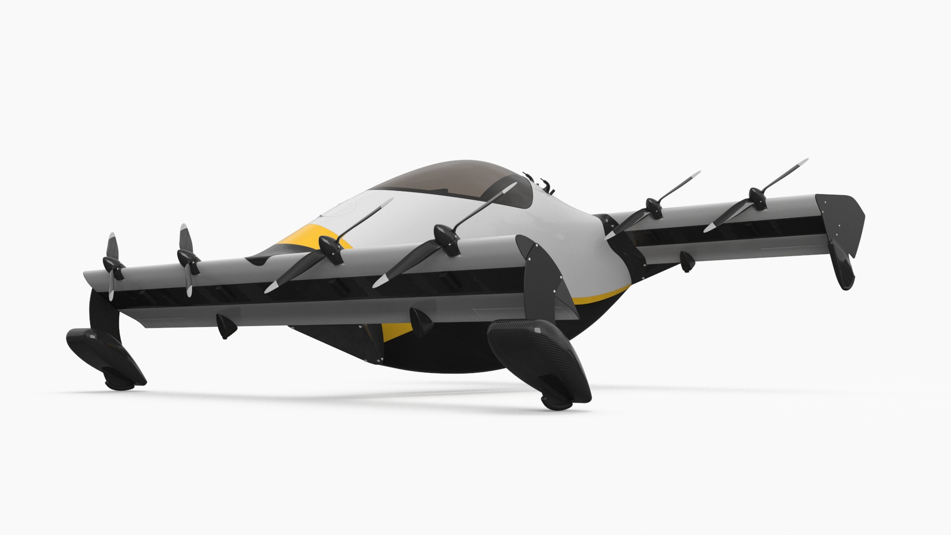 Personal EVTOL Aircraft With 8 Propellers Rigged 3D Model - TurboSquid ...