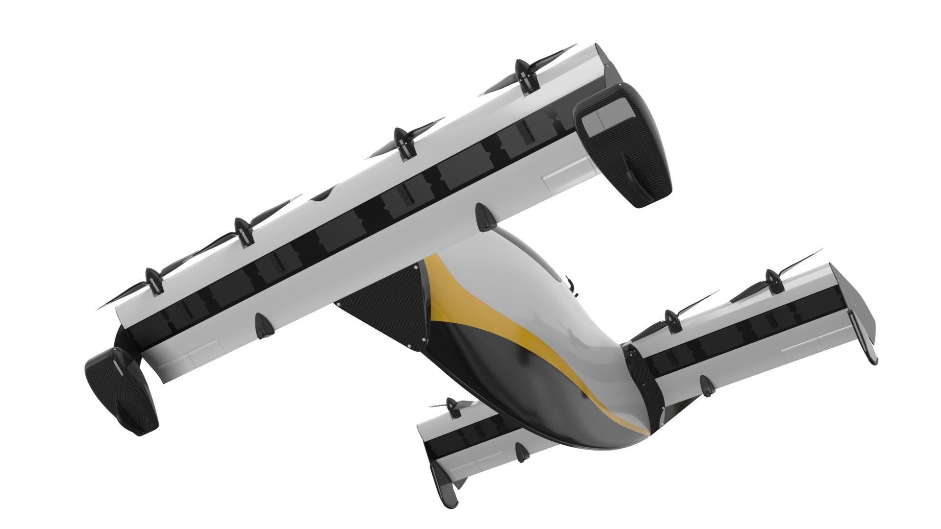 Personal EVTOL Aircraft With 8 Propellers Rigged 3D Model - TurboSquid ...