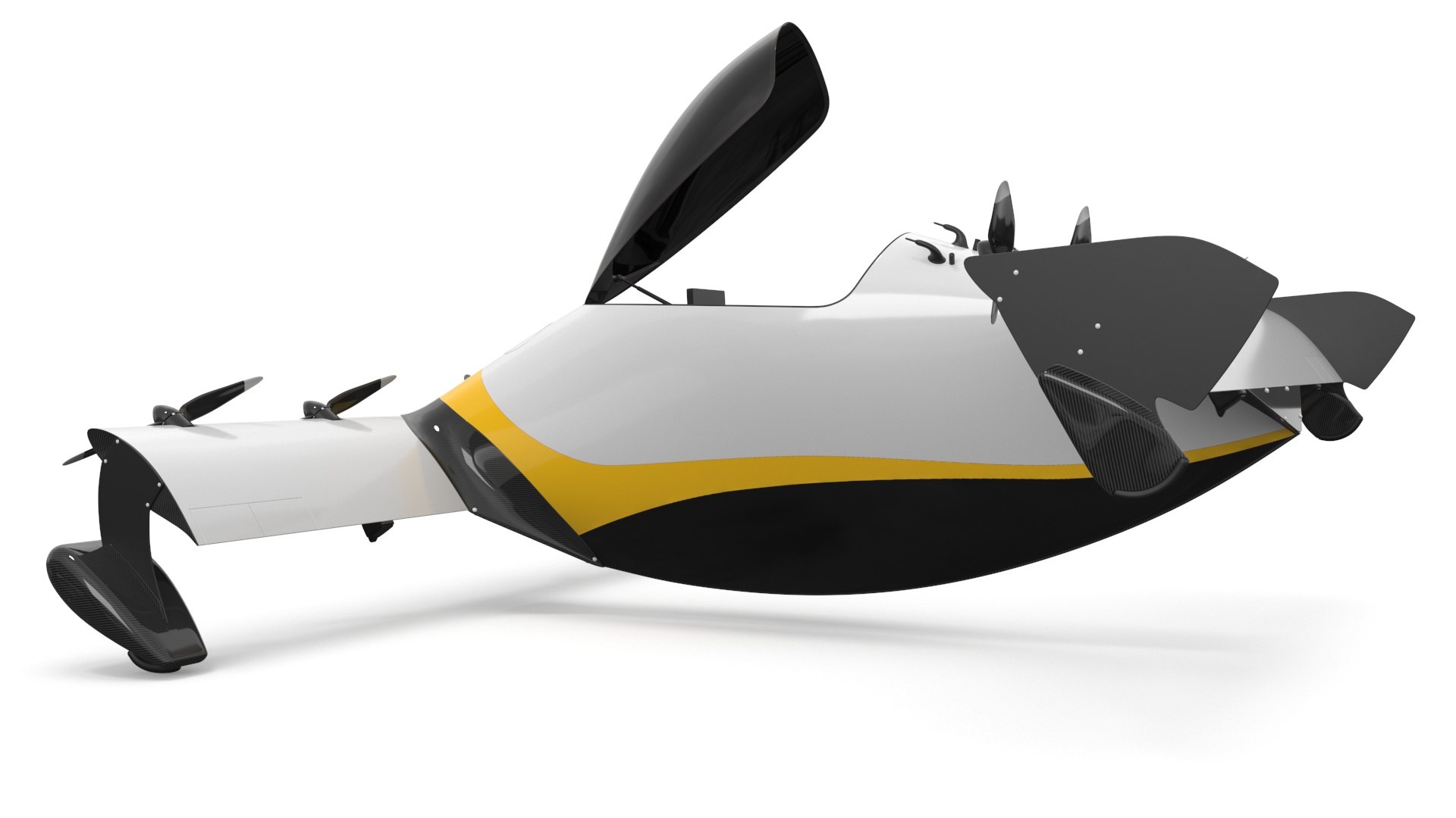 Personal EVTOL Aircraft With 8 Propellers Rigged 3D Model - TurboSquid ...