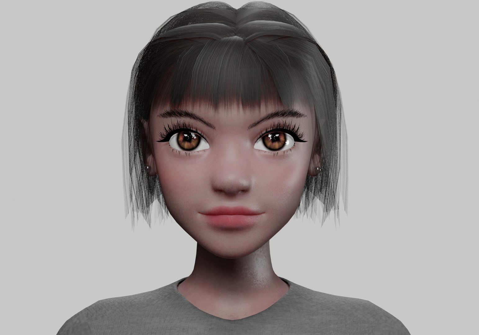 3D Cute Basic Woman V28770 - TurboSquid 2268798