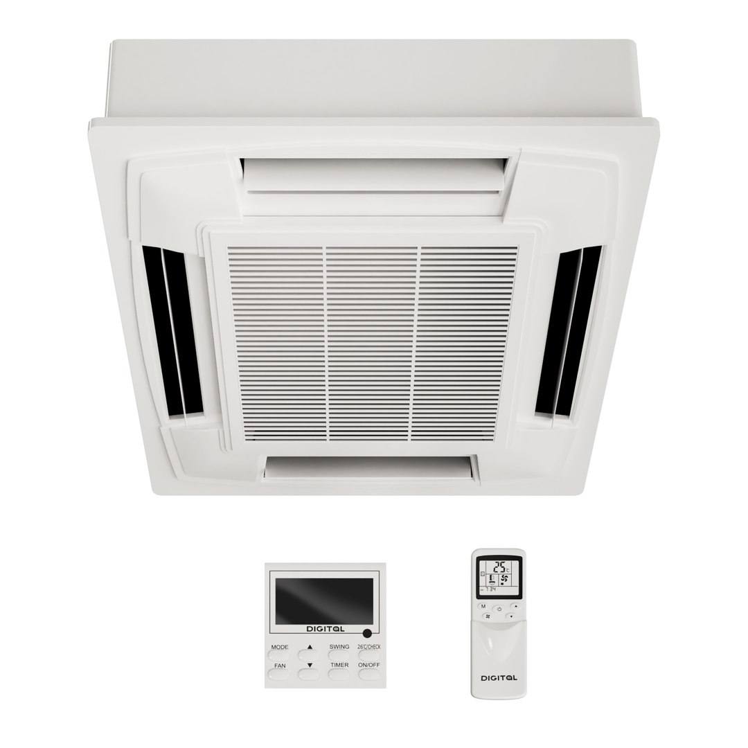 3D Cassette Air Conditioner Model - TurboSquid 1617767