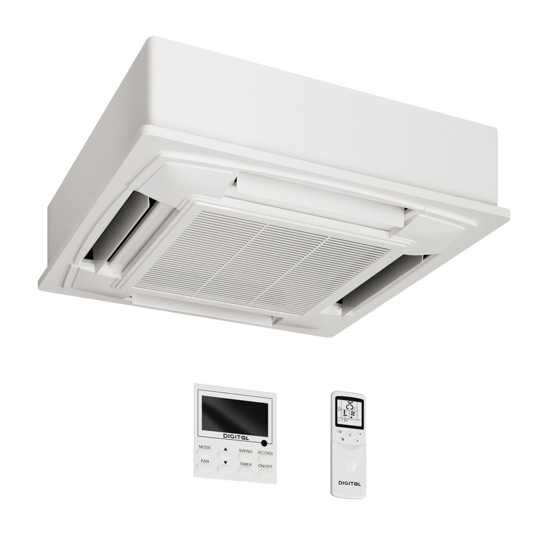 3D Cassette Air Conditioner Model - TurboSquid 1617767