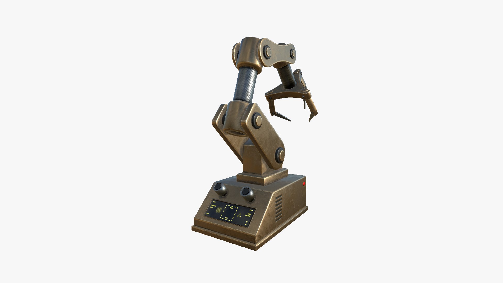 Robotic Hand A07 Bronze - Machinery Industrial Design 3D model ...