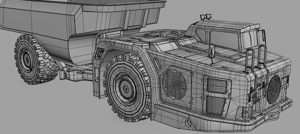 3D model construction underground mining heavy truck - TurboSquid 1593174