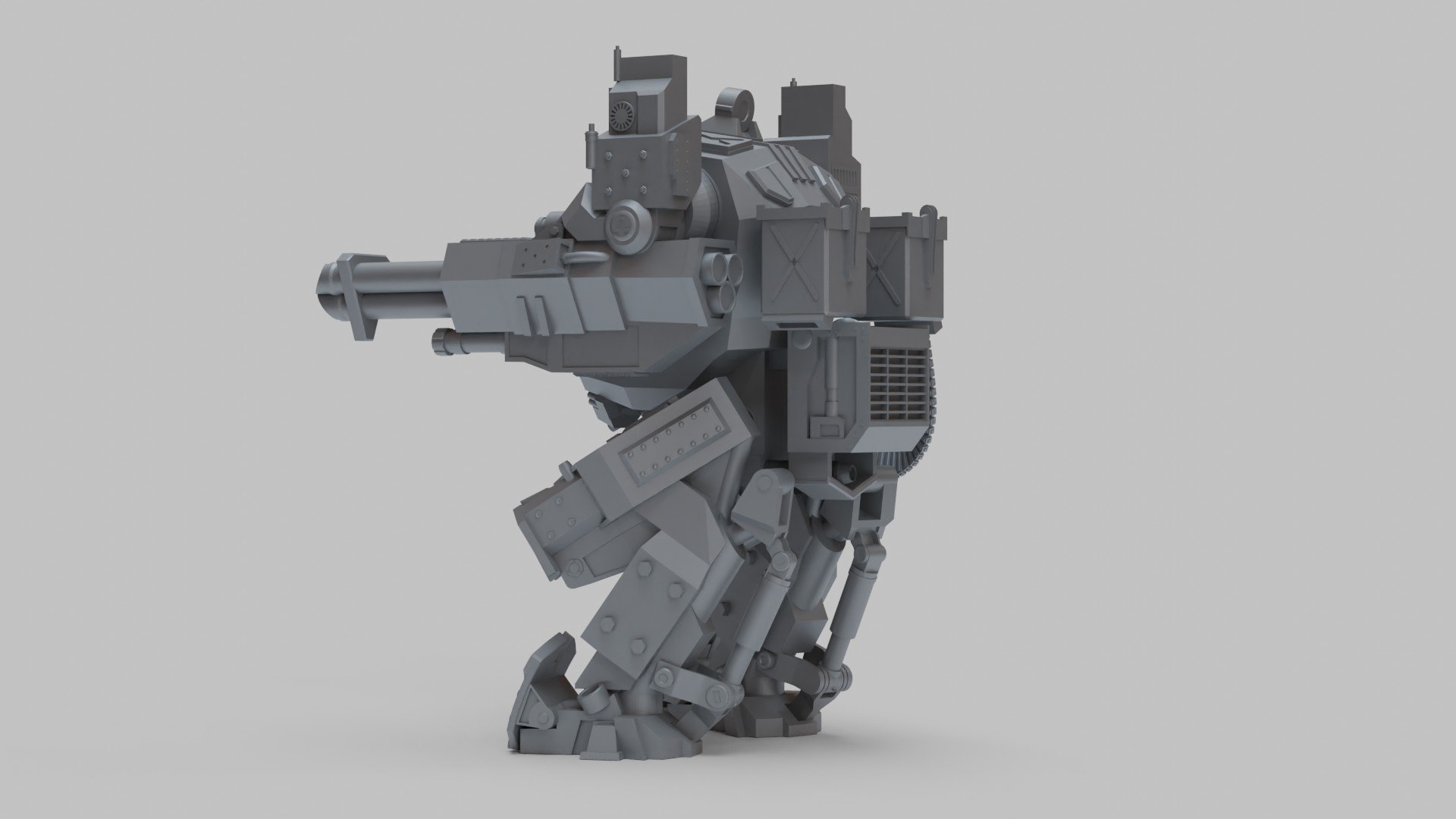 3D Model William Gun Mech - TurboSquid 2271357