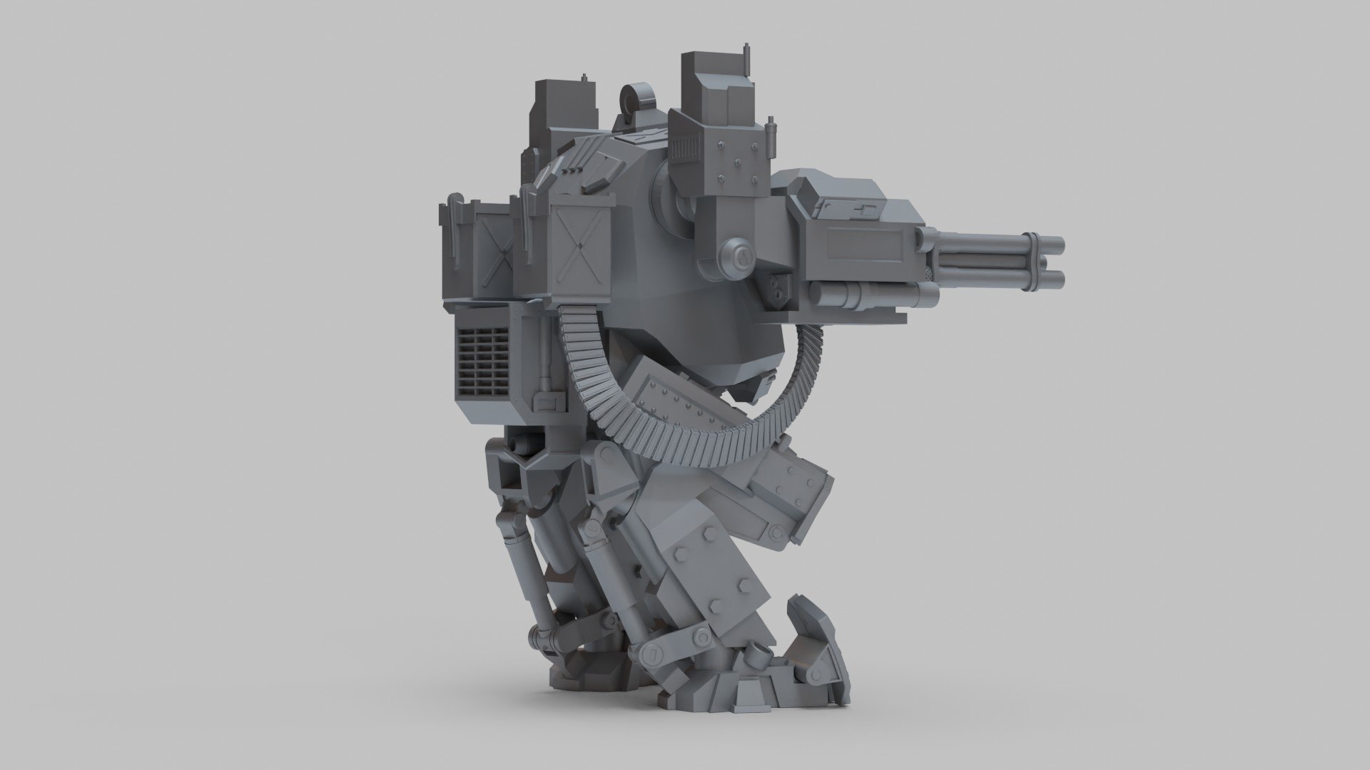 3D Model William Gun Mech - TurboSquid 2271357