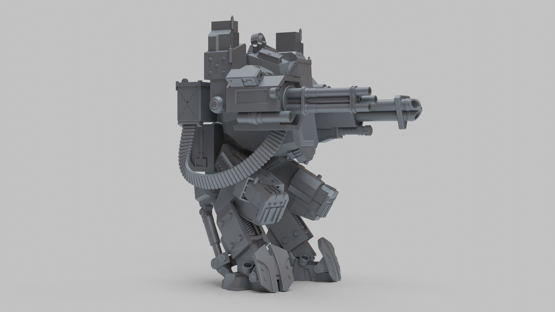 3D Model William Gun Mech - TurboSquid 2271357