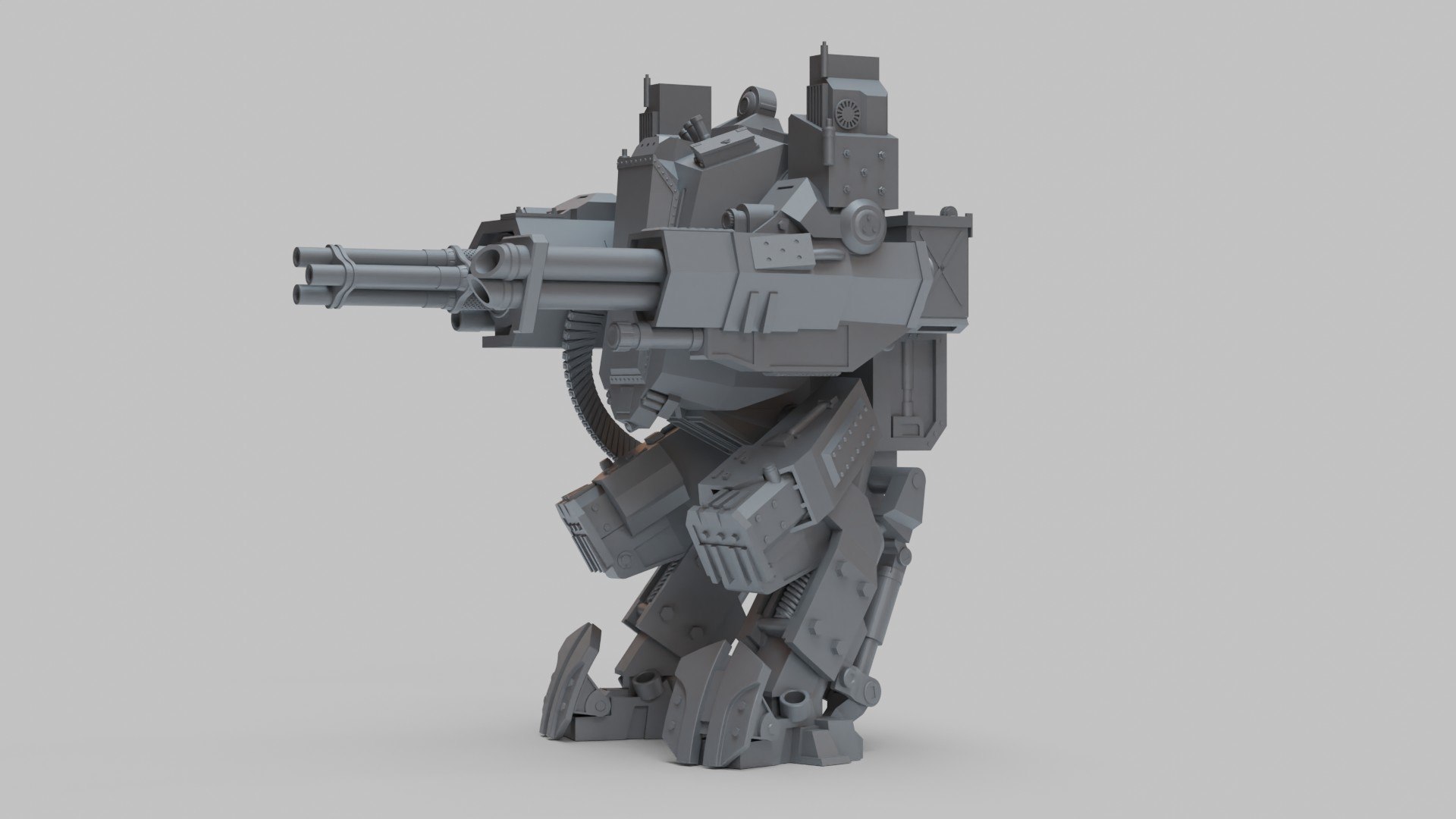 3D Model William Gun Mech - TurboSquid 2271357