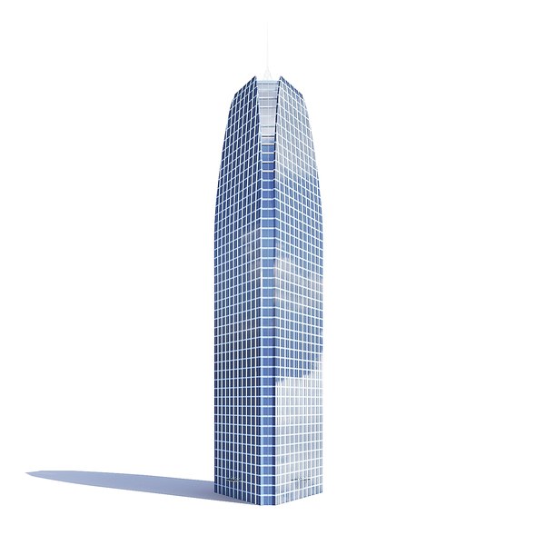 Tall triangle skyscraper 3D model - TurboSquid 1517334