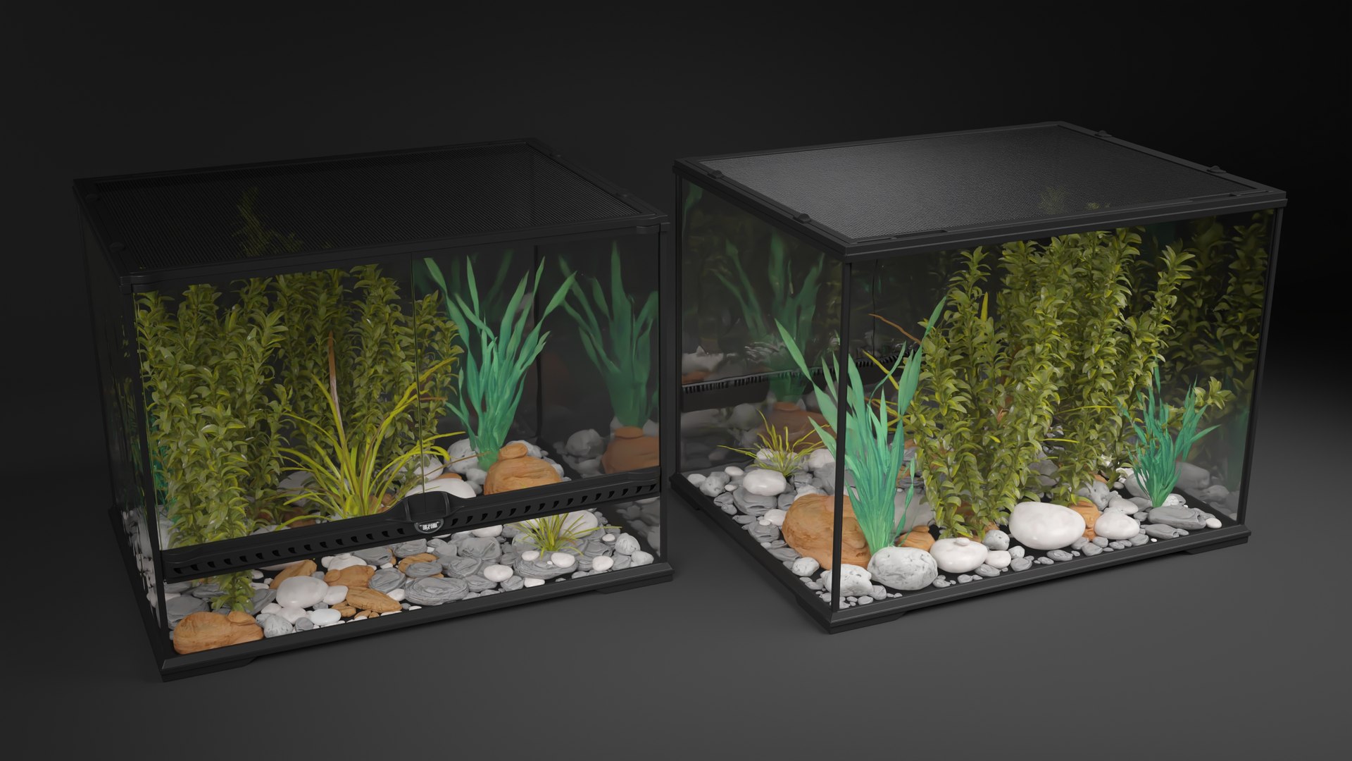 Medium Size Terrarium Empty 3D Model - TurboSquid 2143570