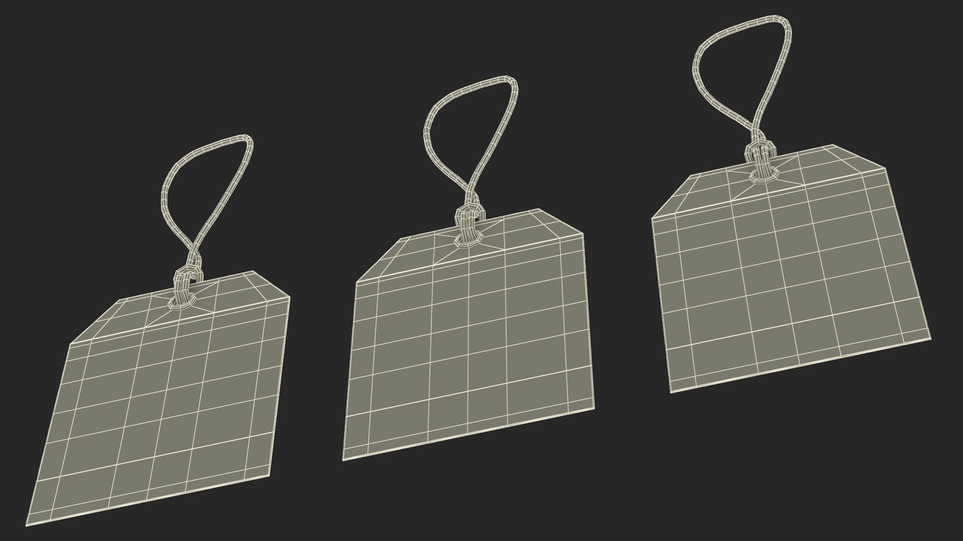 3D model Label Tag Square Chamfered - TurboSquid 1957812
