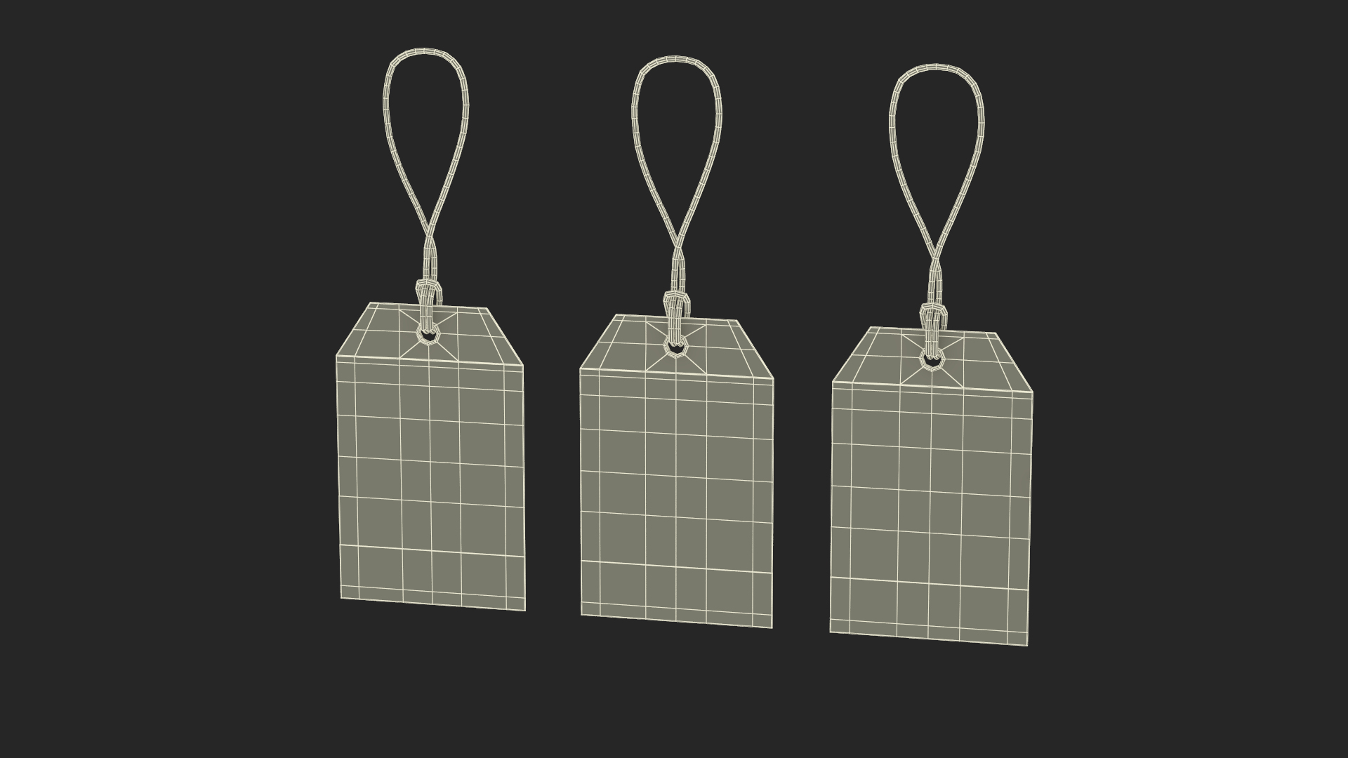 3D Model Label Tag Square Chamfered - TurboSquid 1957812