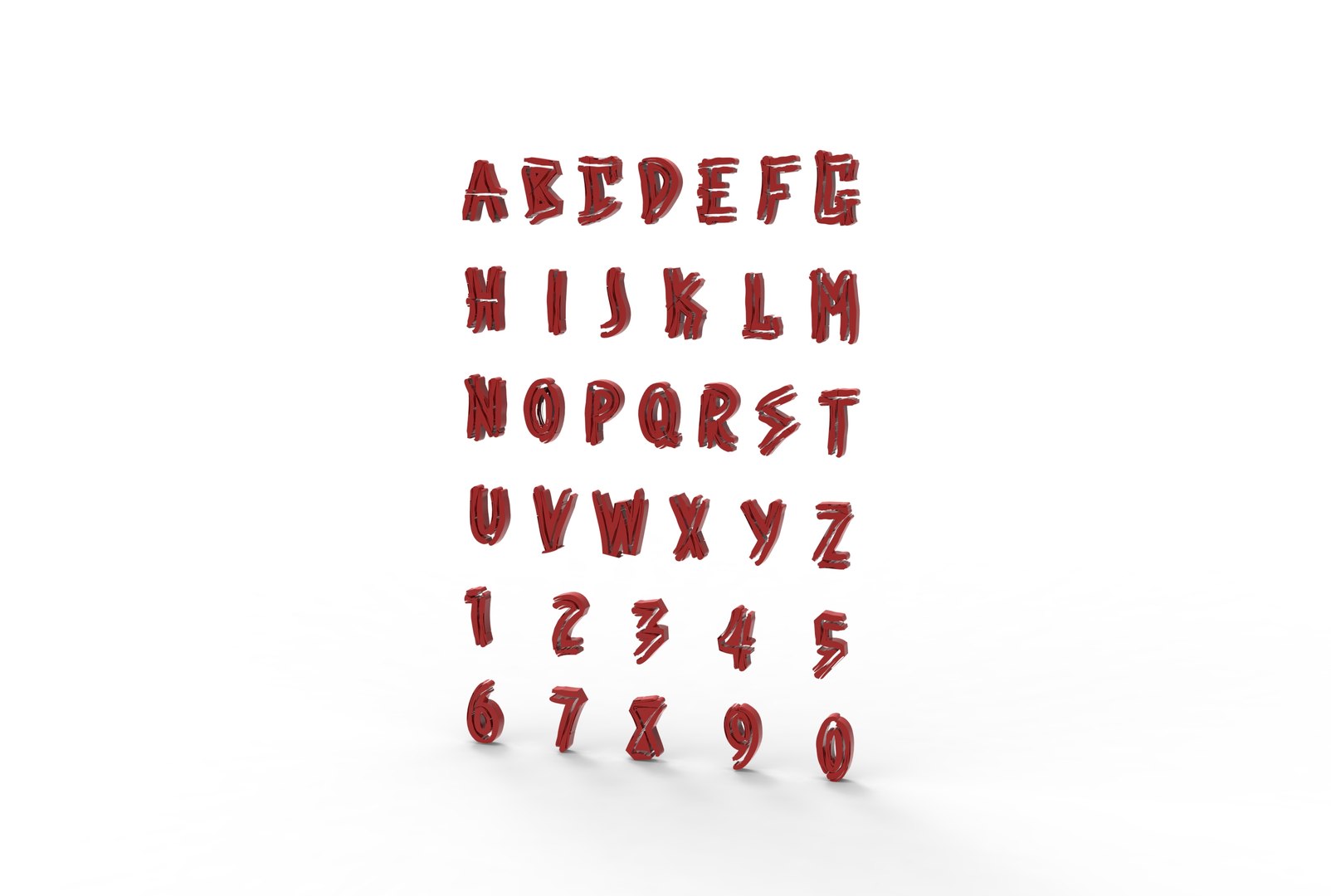 Horror Letters 3D Model - TurboSquid 2012377