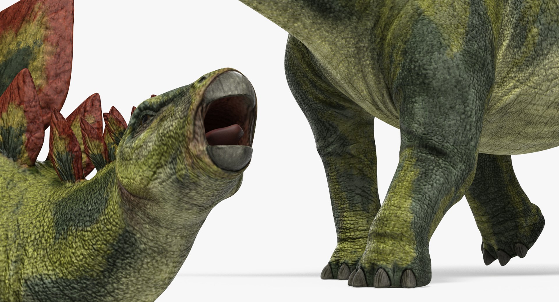 Stegosaurus Walking Pose 3ds