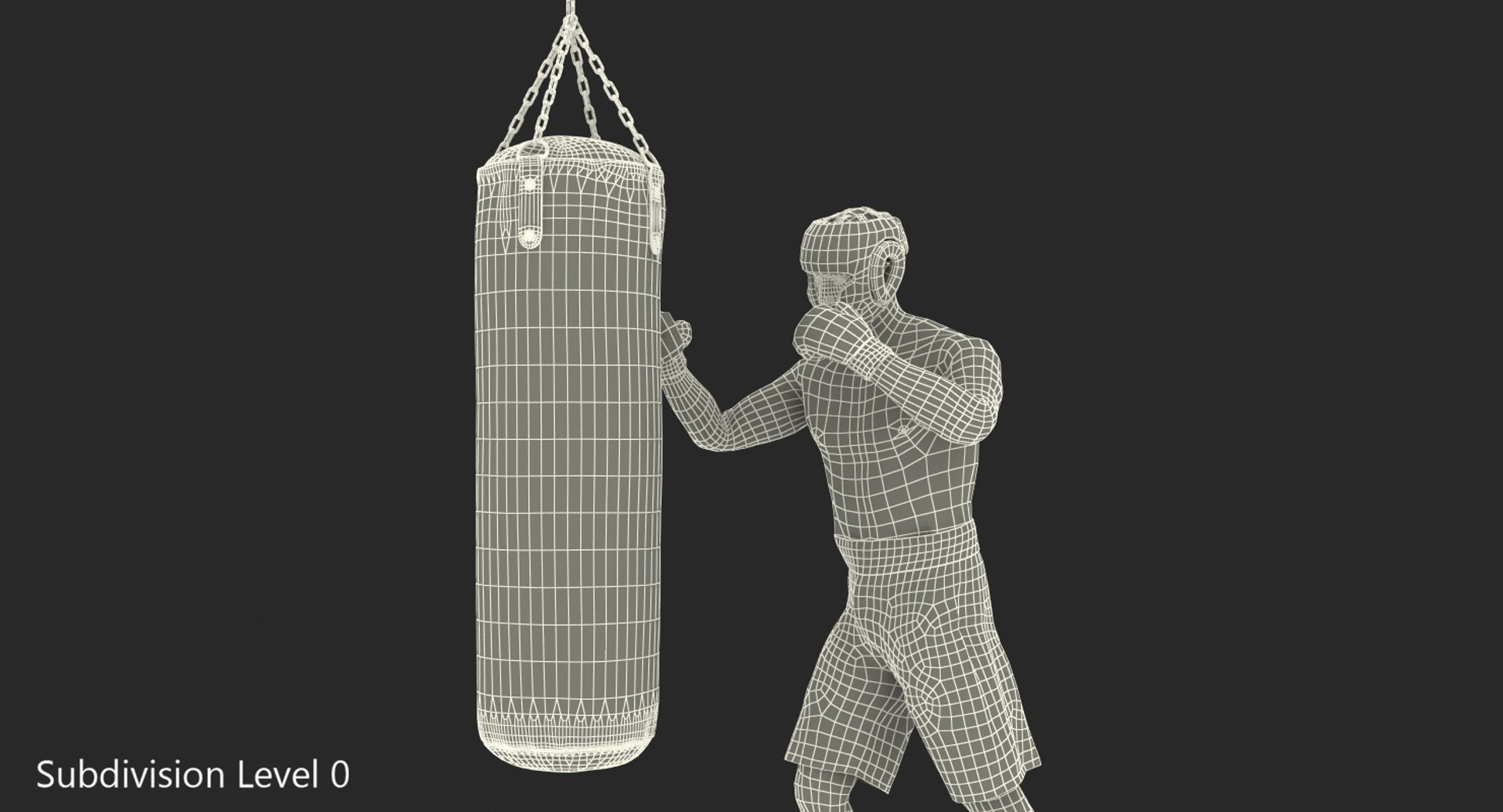 Boxer punching bag 3D model - TurboSquid 1313933