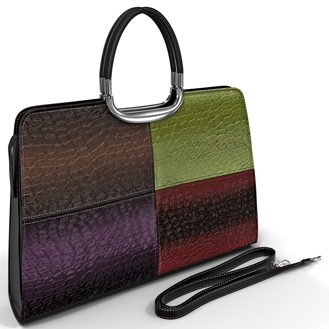 woman handbag 8 bag 3d model