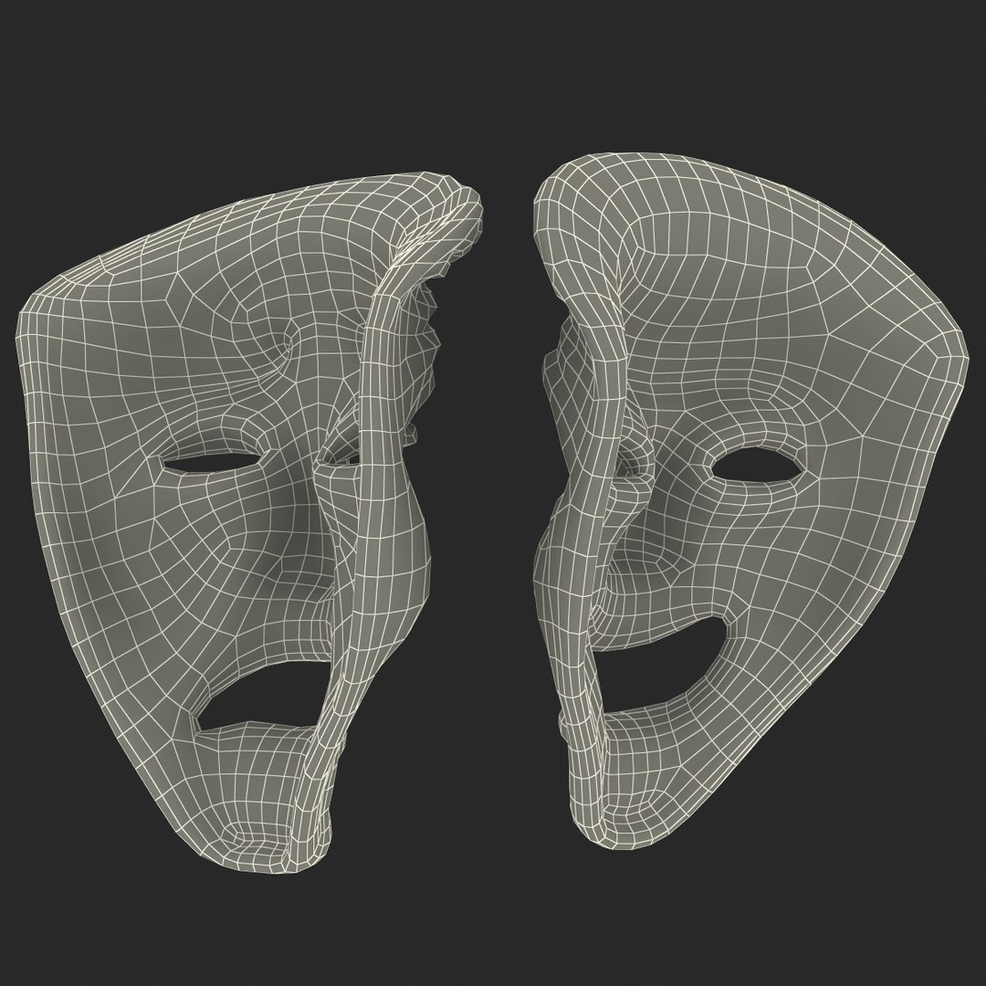 theatre masks 3d model