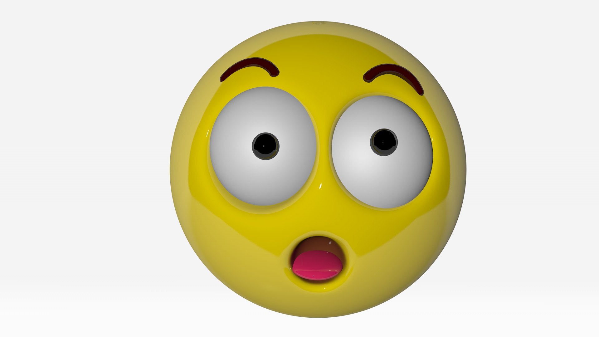 3D 3D Emoji Flushed Face Model - TurboSquid 1789714