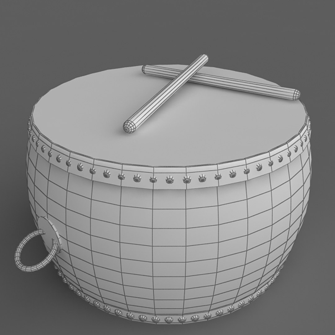 Chinese Drum 3d Model