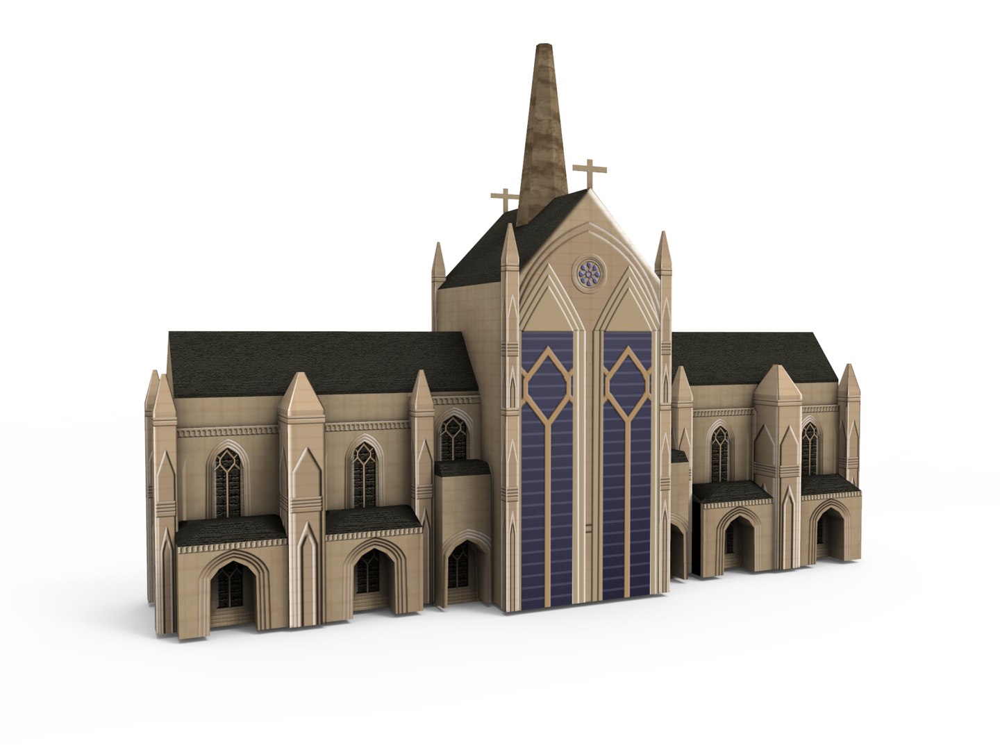 Christian Church 3D Model - TurboSquid 1626584