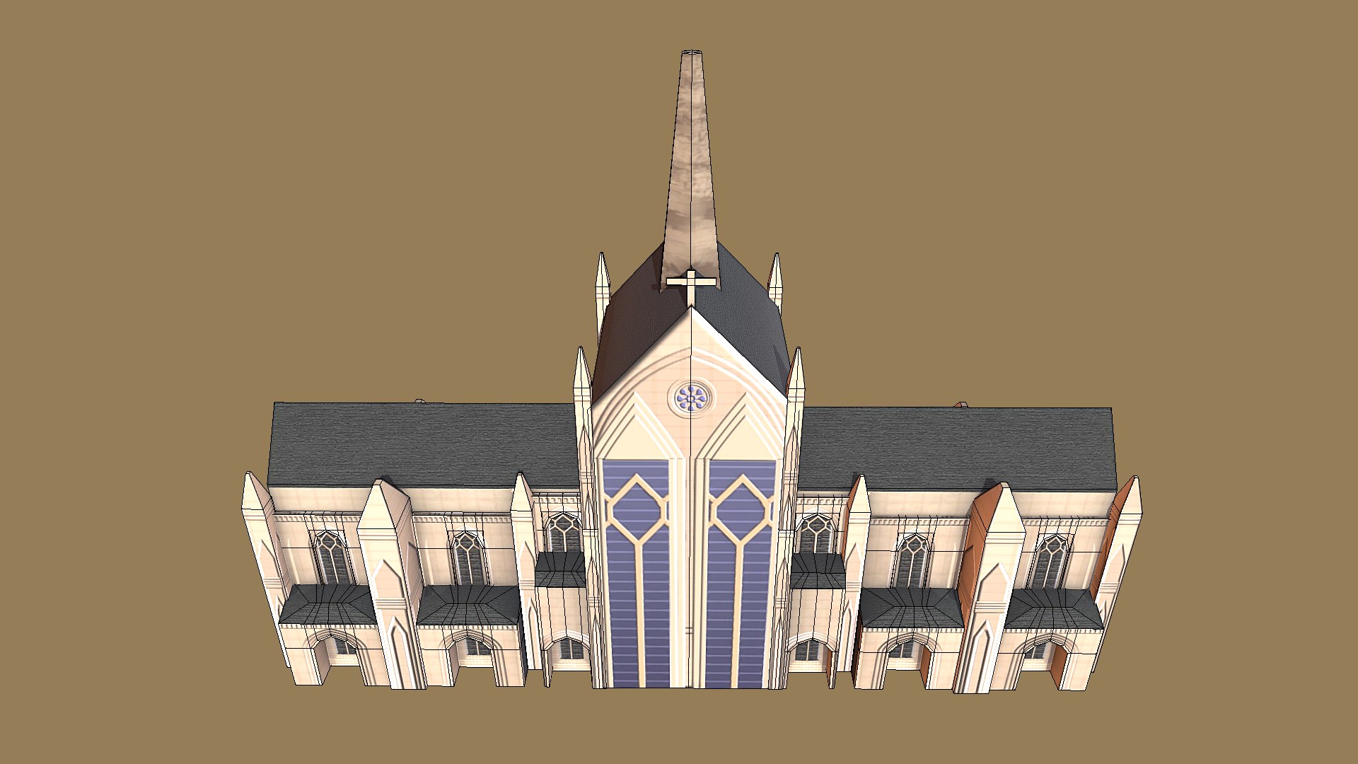 Christian Church 3D Model - TurboSquid 1626584