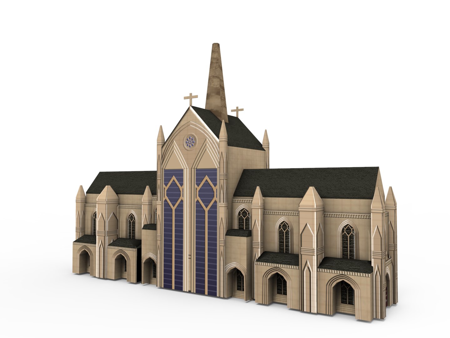 Christian Church 3D Model - TurboSquid 1626584