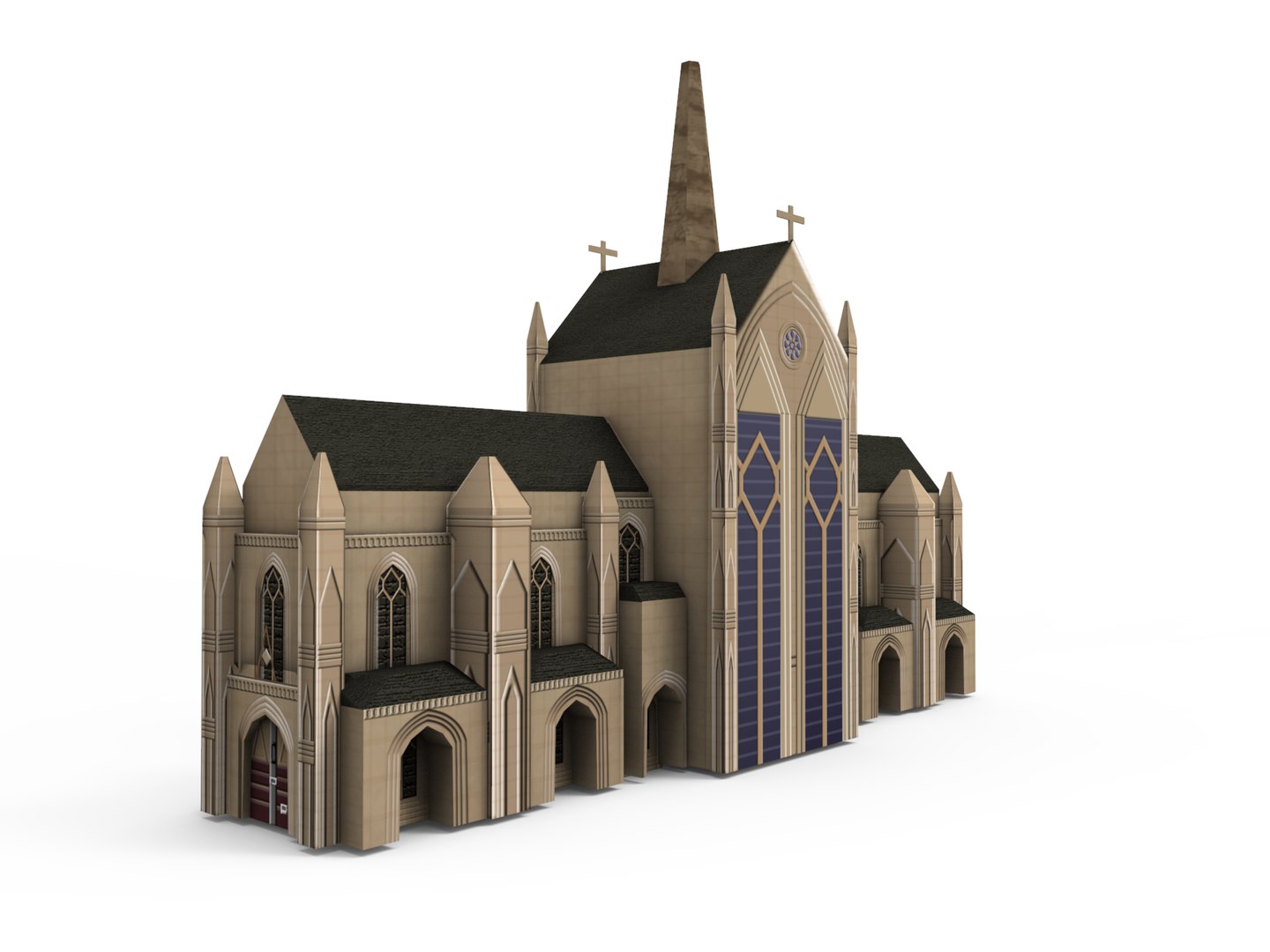 Christian Church 3D Model - TurboSquid 1626584