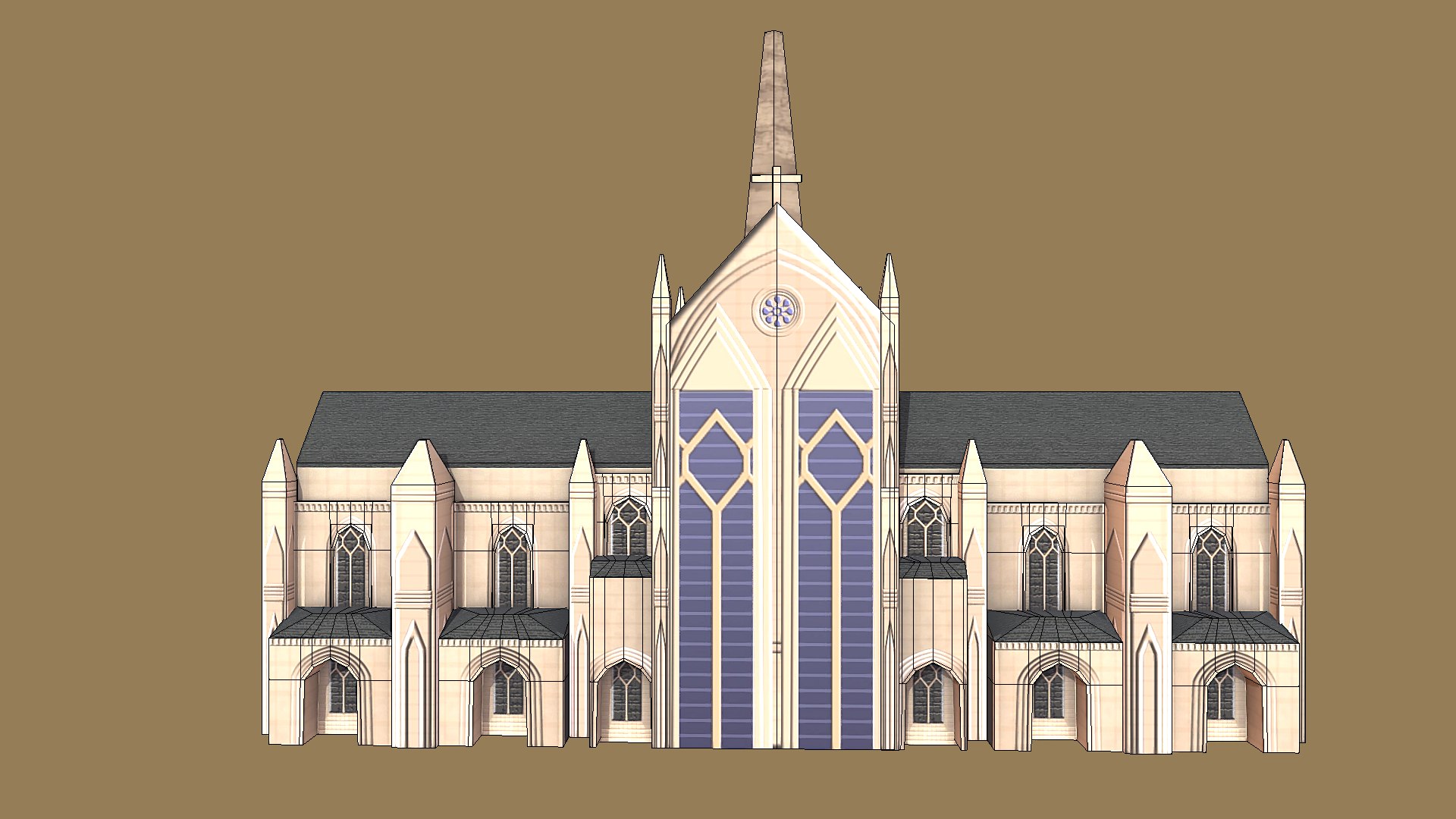 Christian Church 3D Model - TurboSquid 1626584