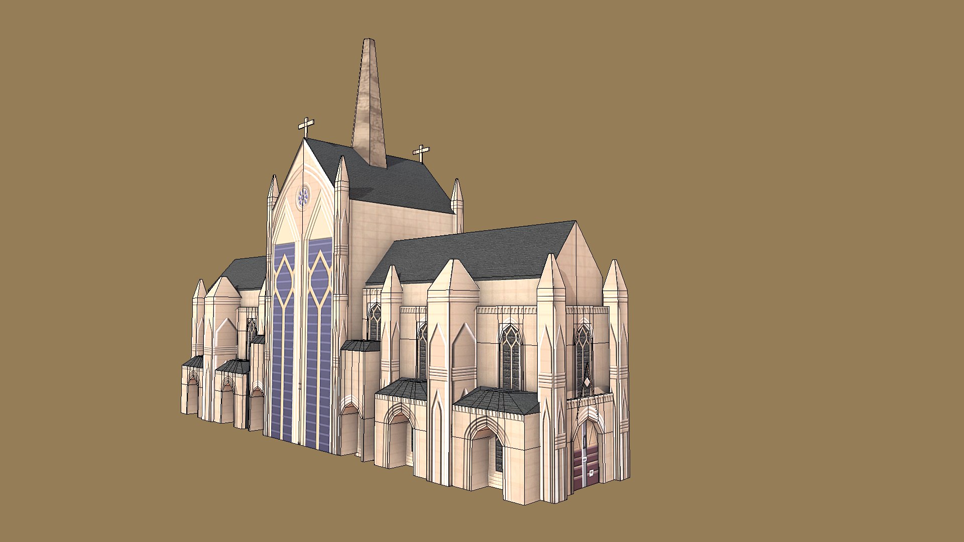 Christian Church 3D Model - TurboSquid 1626584
