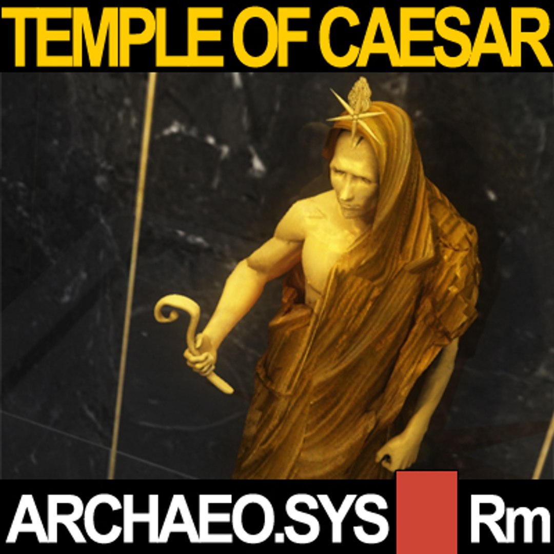 Reconstruction Temple Caesar Huelsen 3d 3ds