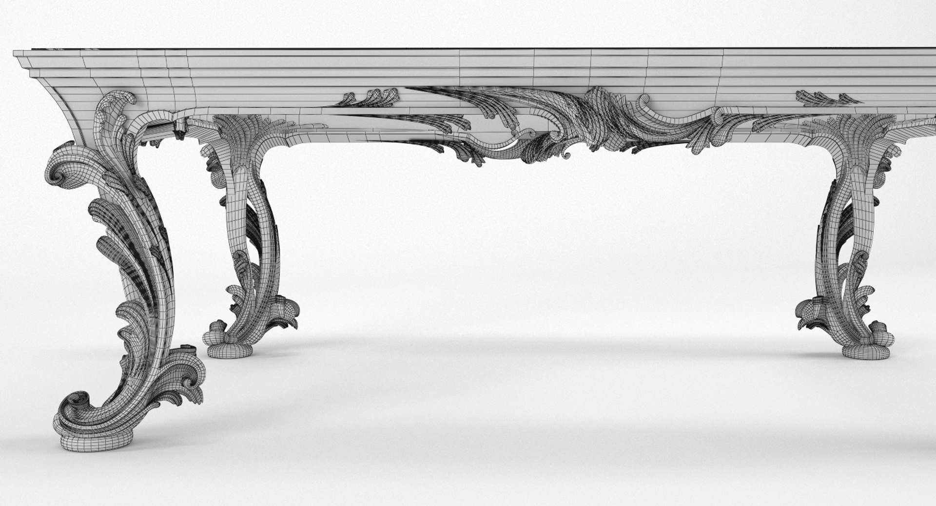 Classic Coffee Table - Chelini Art 1064 - Set 3D Model - TurboSquid 2175313