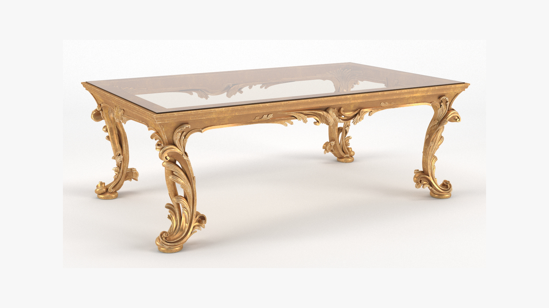Classic Coffee Table - Chelini Art 1064 - Set 3D Model - TurboSquid 2175313