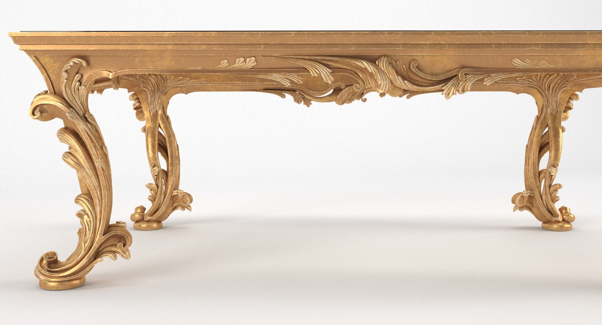 Classic Coffee Table - Chelini Art 1064 - Set 3D Model - TurboSquid 2175313