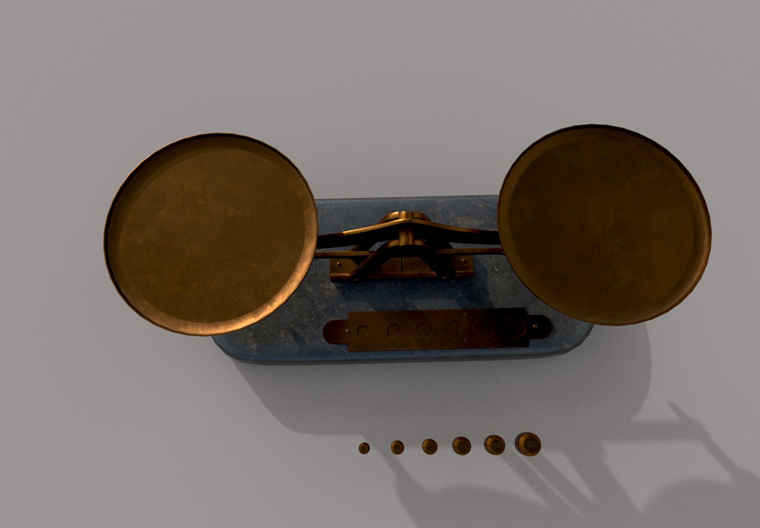 Balance Scale Low-poly 3D - TurboSquid 1751316