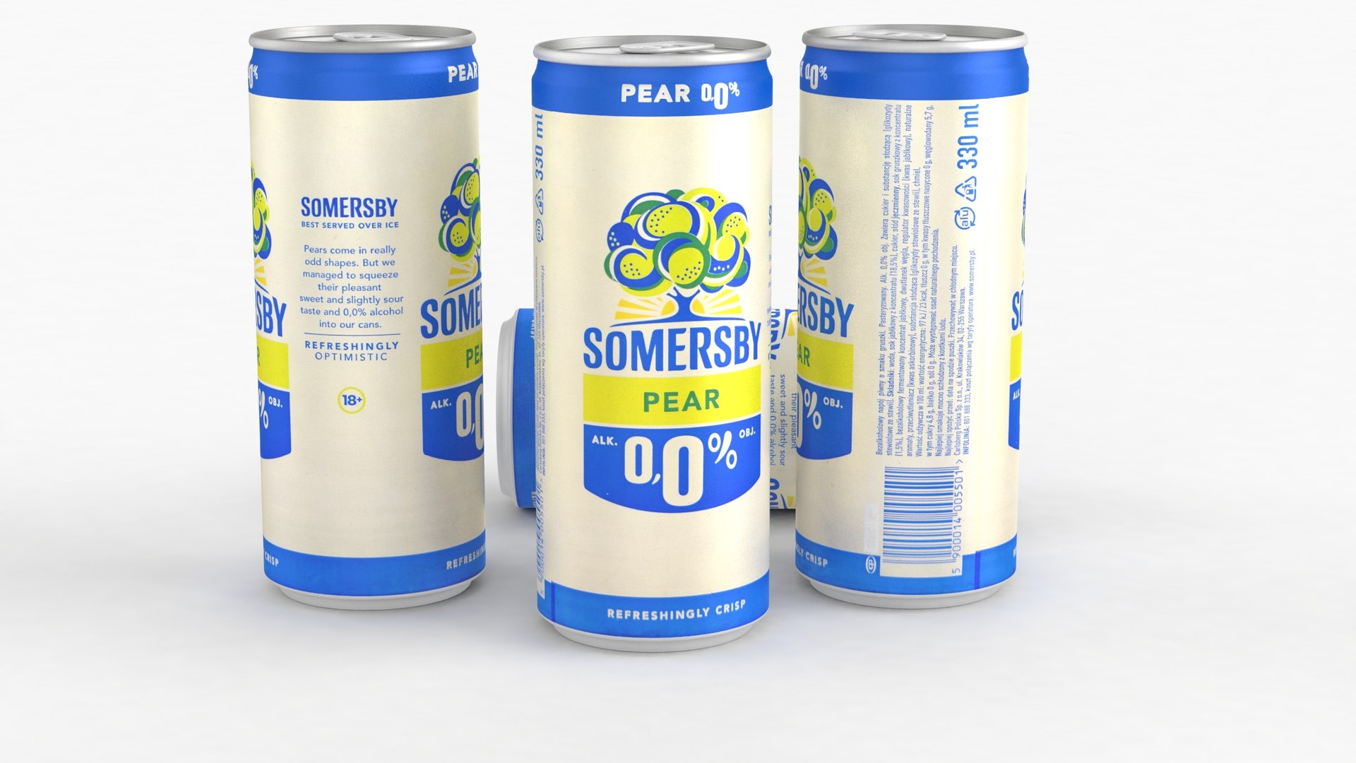 3D Beverage Can Somersby Pear Noalco 330ml 2024 - TurboSquid 2237737