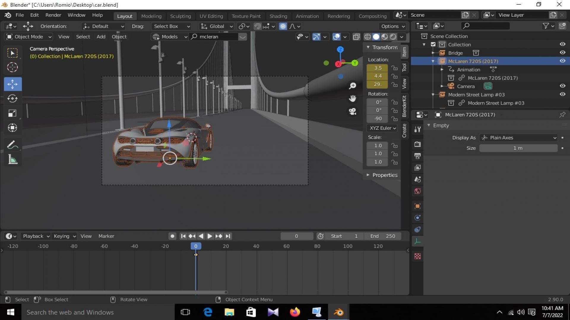 3D Animated Car BLEND File 3D Model - TurboSquid 1923664