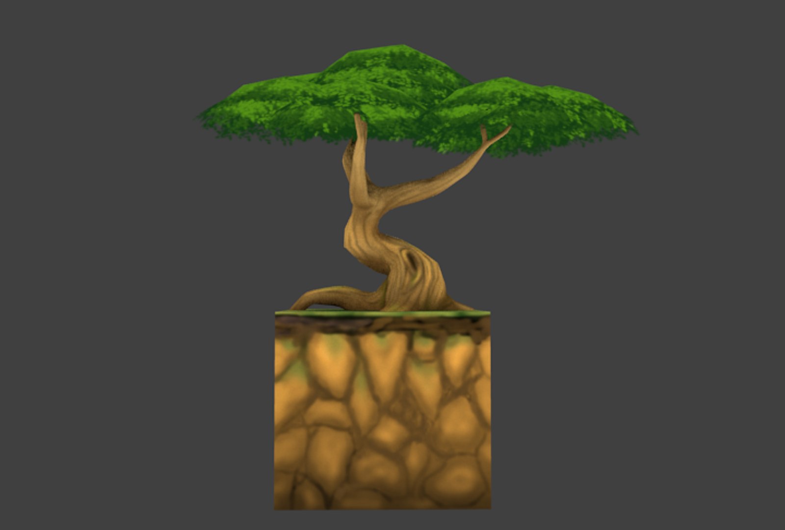 3D Model Hand Painted Tree - TurboSquid 1150298