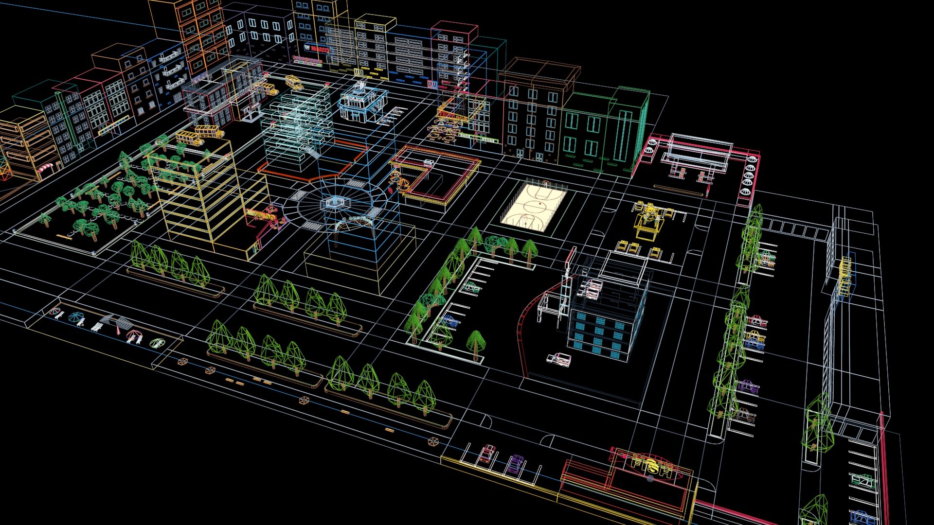 Low poly full game scene 3D - TurboSquid 2120755