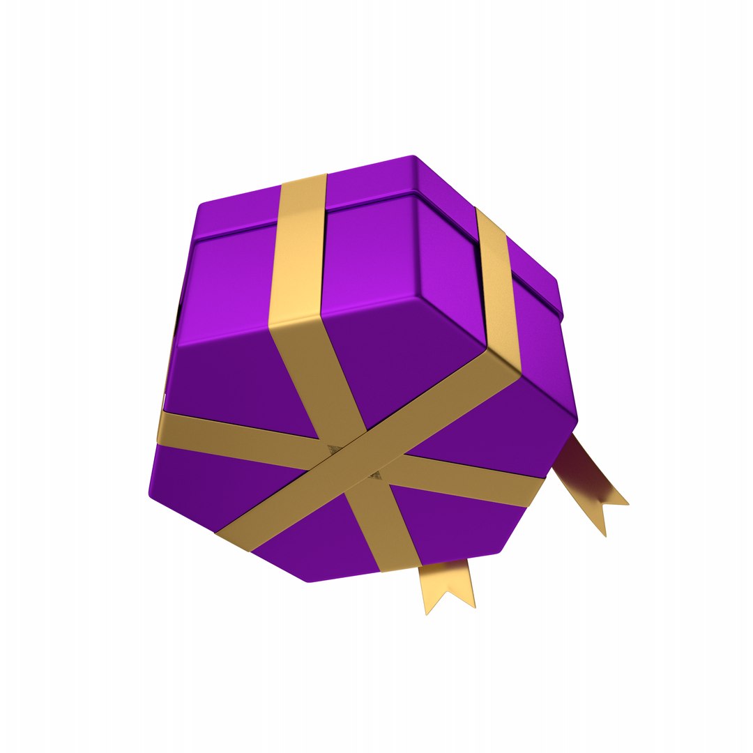 3D Purple Gift model - TurboSquid 2029575
