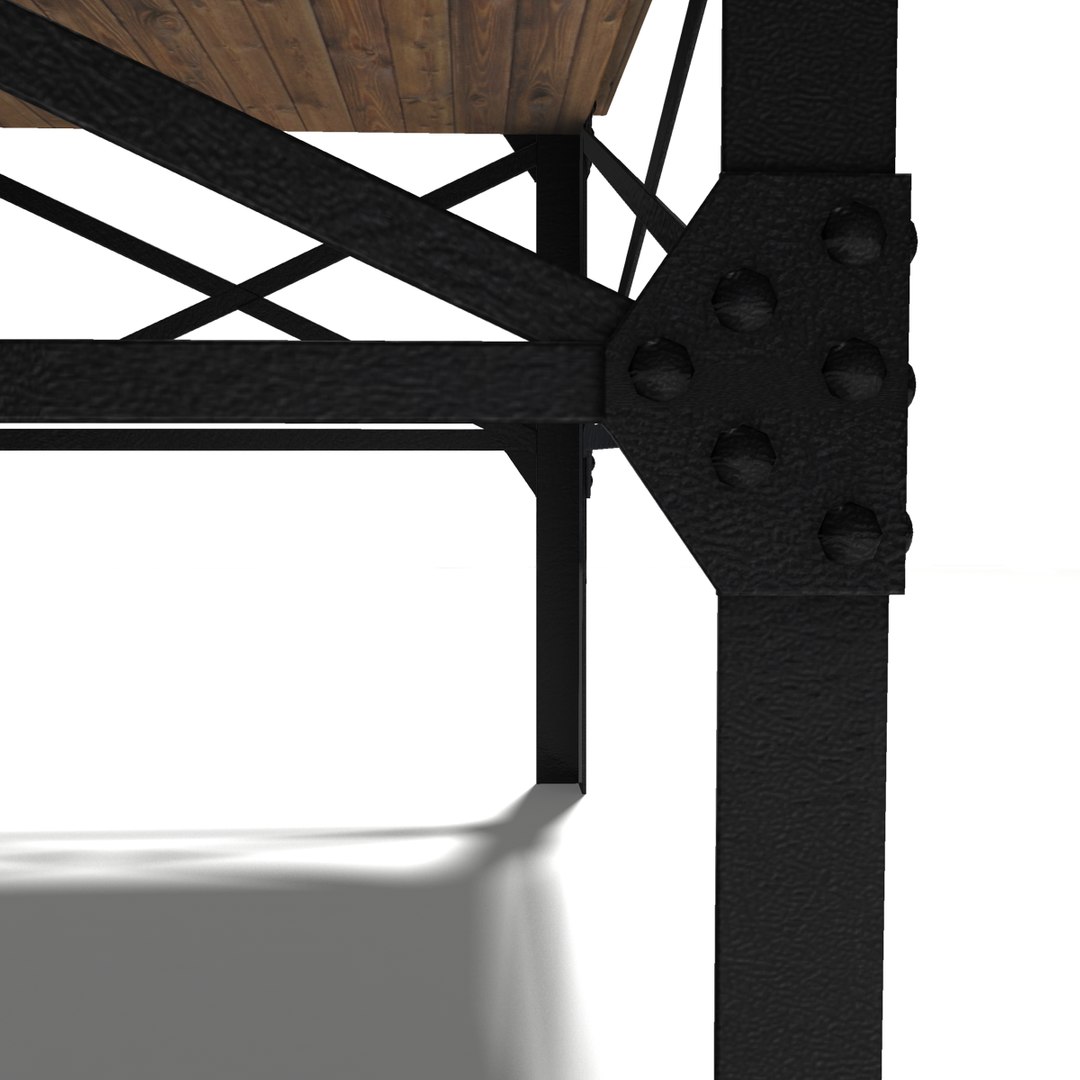 3d Model Industrial Table