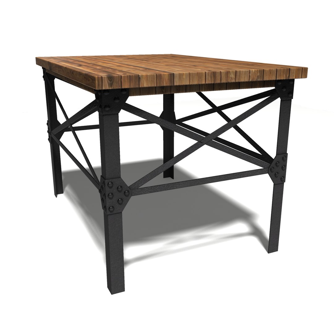 3d Model Industrial Table