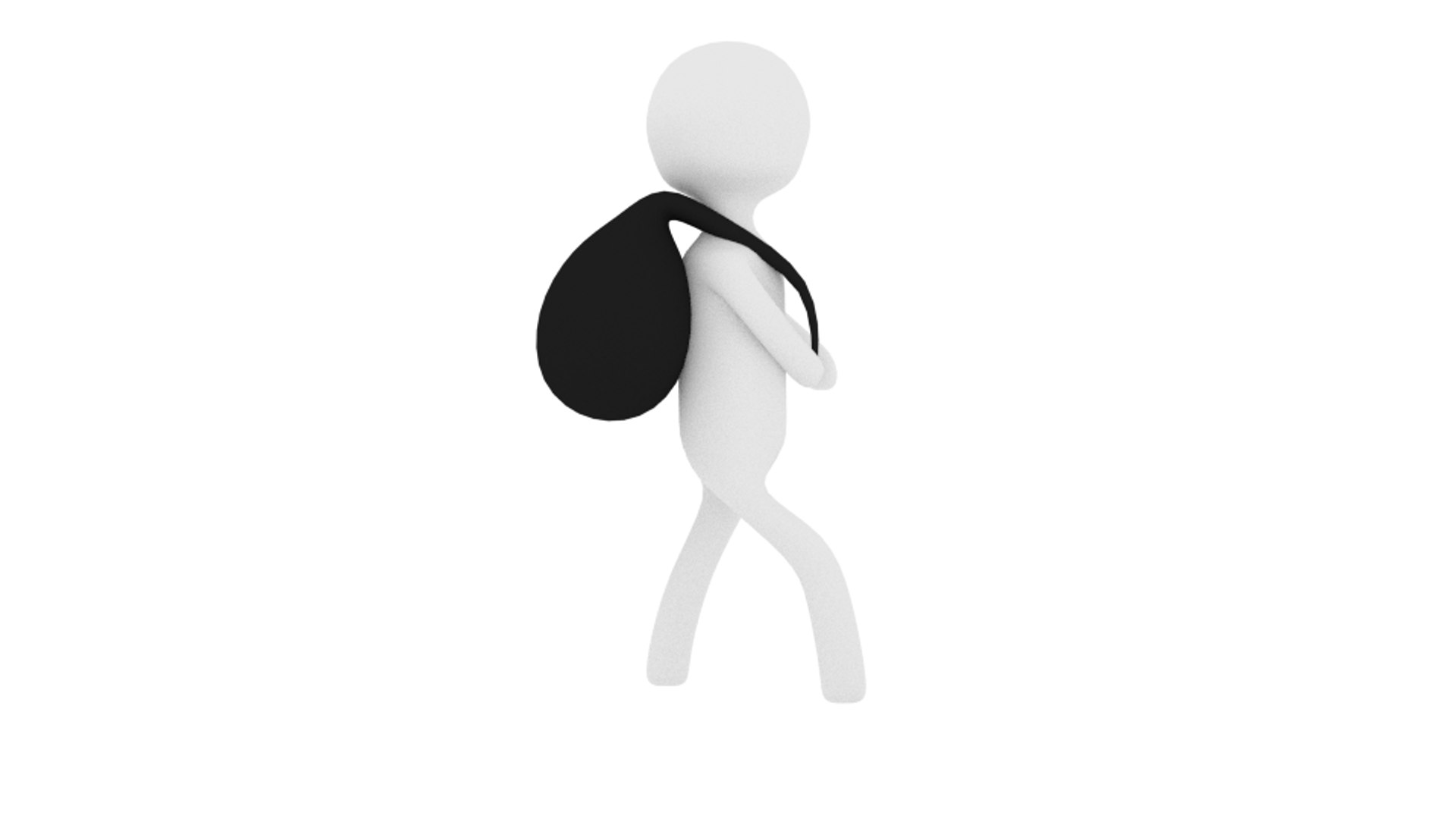Burglar Stickman 3D Model - TurboSquid 1289772
