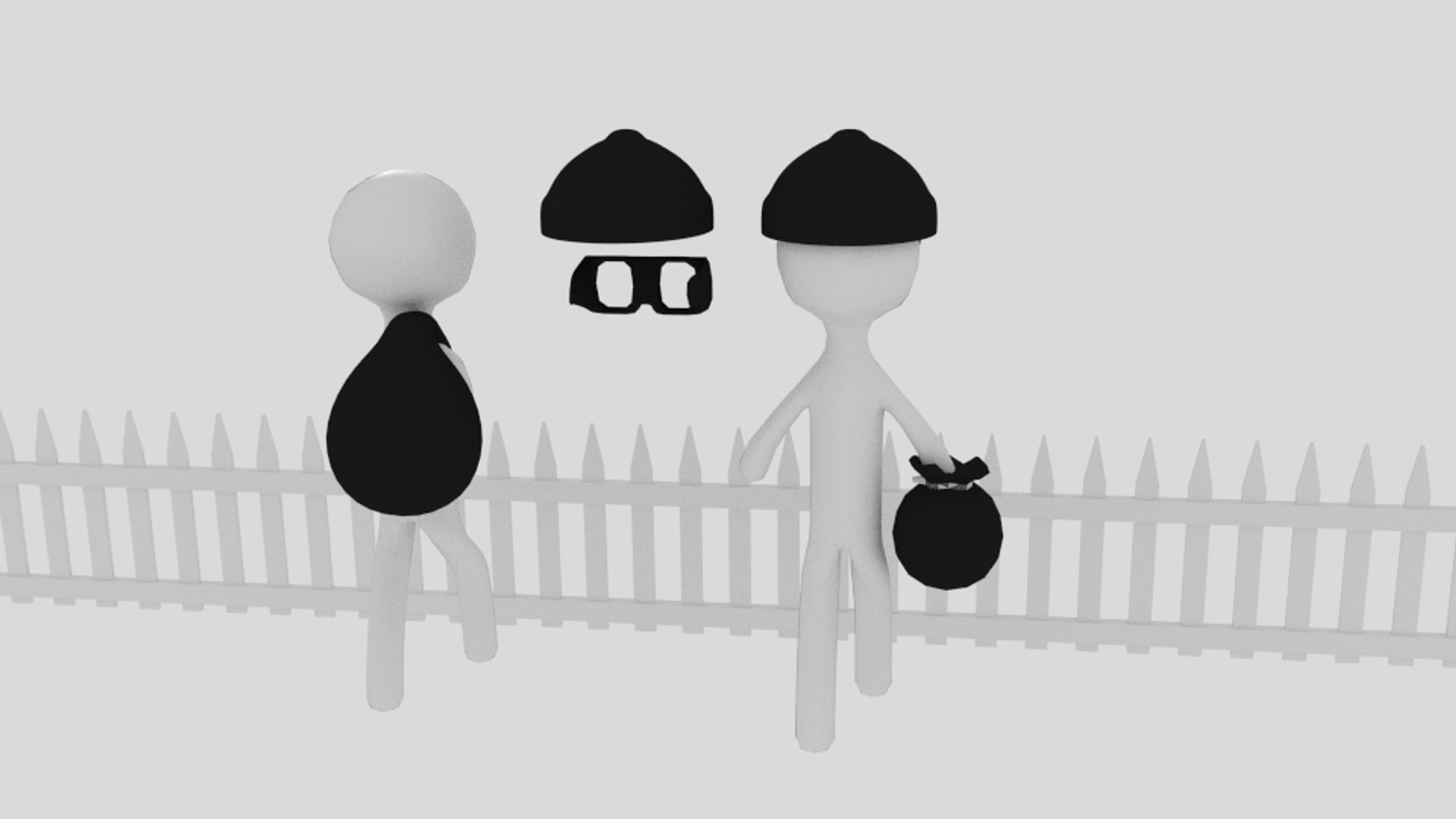 Burglar Stickman 3D Model - TurboSquid 1289772