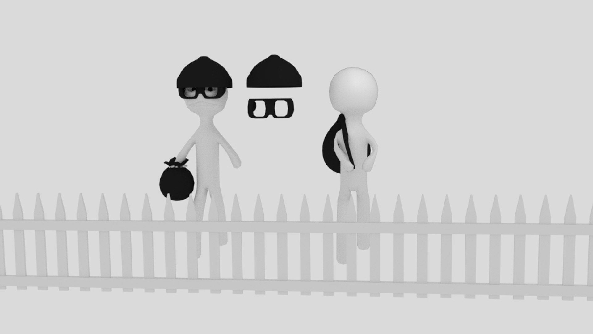 Burglar Stickman 3D Model - TurboSquid 1289772